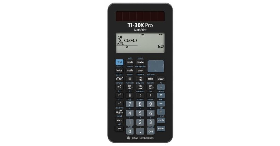 Texas Instruments TI-30X PRO MathPrint, advanced scientific calculator ...