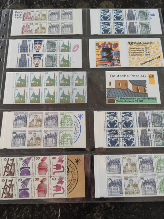 Lot 50, colectie carnete timbre Germania,Bundespost, stare buna, cote ...