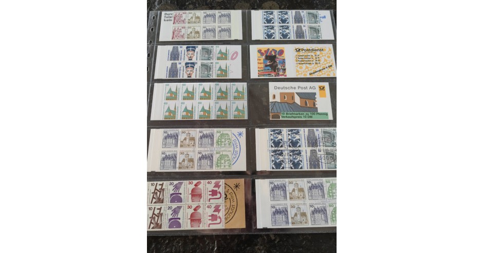 Lot 50, colectie carnete timbre Germania,Bundespost, stare buna, cote ...