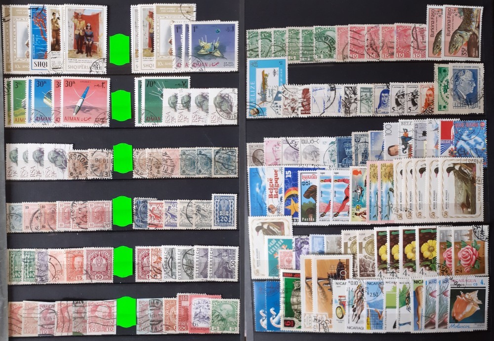 Clasor.Colectie timbre stampilate straine 2184 buc GX3 | arhiva Okazii.ro