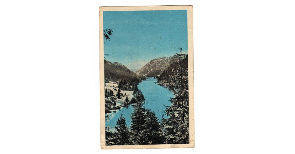LACUL ROSU COLORAT BLEU MARCA FIXA 40 BANI RPR, Circulata, Printata ...