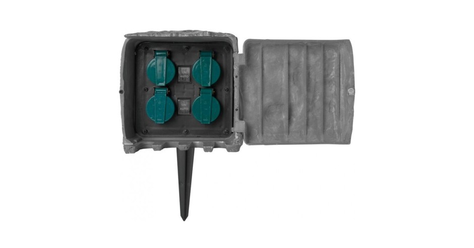 Prelungitor electric pentru gradina, model piatra, impermeabil, cu ...