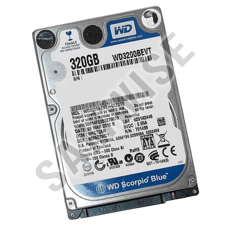 Hard disk laptop, notebook Western Digital Blue, 320GB, SATA2, WD3200BEVT | arhiva Okazii.ro