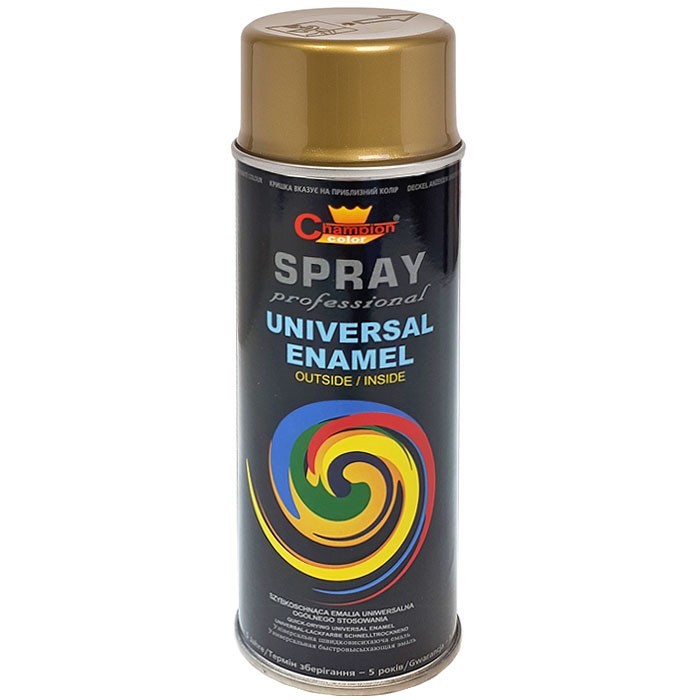 Spray vopsea Profesional CHAMPION RAL Auriu Metalic 24kR 400ml Mall ...