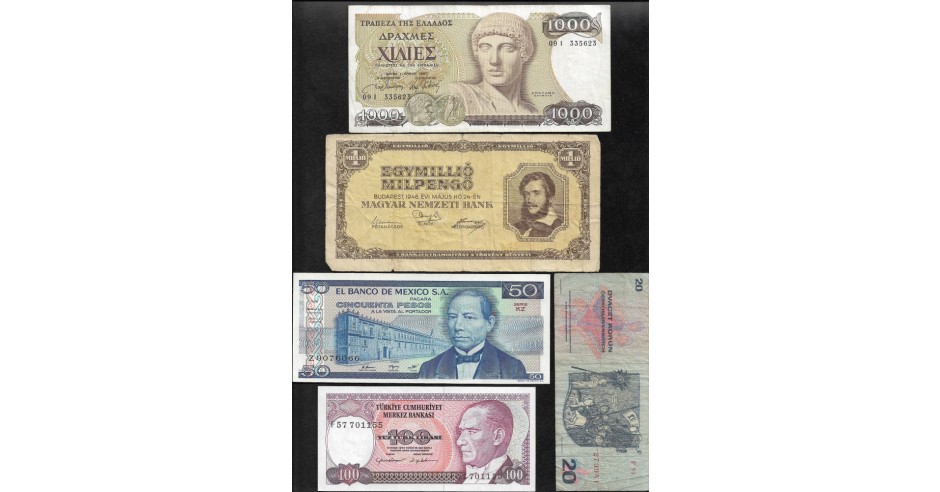 Set #11 15 bancnote de colectie (cele din imagini), Europa | Okazii.ro