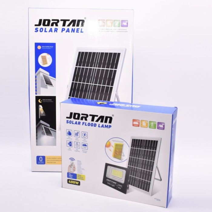 Proiector 400W cu LED SMD, panou solar si telecomanda –JT-BJ400W-TZ ...