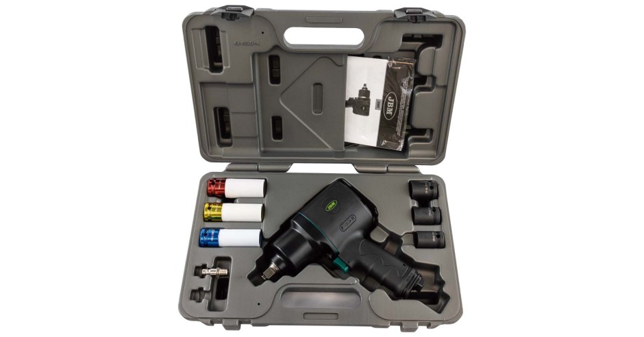 Set Pistol Impact Pneumatic 1/2 JBM Composite Impact Gun | arhiva Okazii.ro