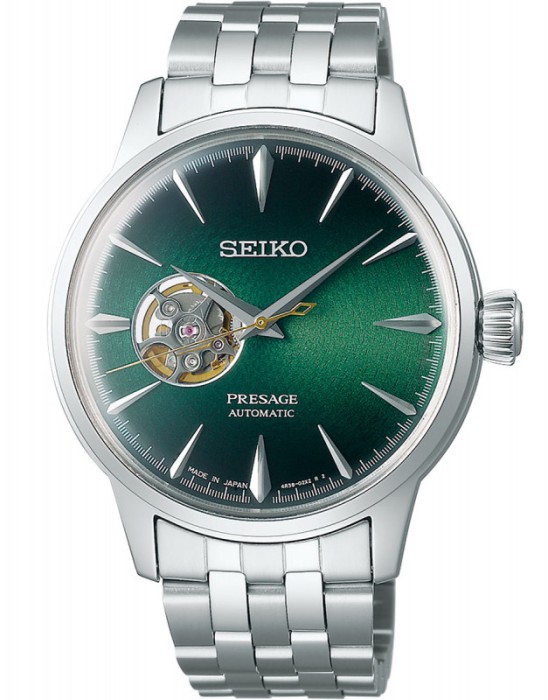 Ceas Barbati, Seiko, Presage Cocktail Time Grasshopper SSA441J1, 41 mm ...