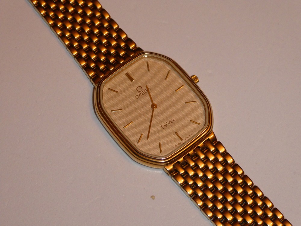 CEAS OMEGA DE VILLE - Men's Quartz Slim Dress - Cal.1377 - Placat cu ...