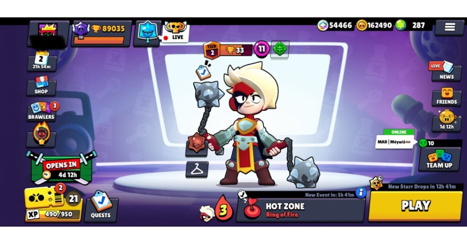 Vand cont Brawl Stars 89k trofee, 162 k gold, full maxat, ranked pass ...