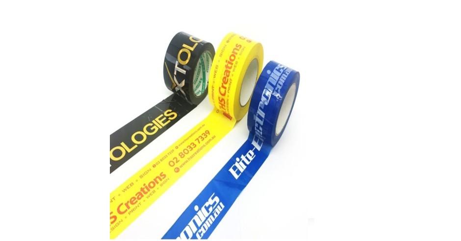 Banda Adeziva Personalizata, 48mm x 990y, Tipar 2 Culori, Adeziv ...