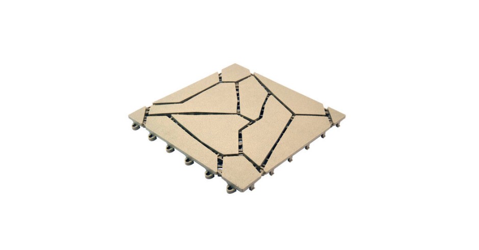 Podea de gradina/terasa, PVC poligon, 30x30 cm, set 6 buc GartenVIP ...