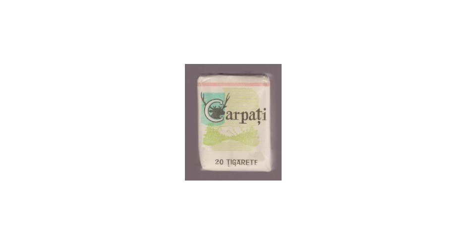 ROMANIA - CARPATI - Pachet de hartie cu 20 tigari plin ,nedesfacut cca ...