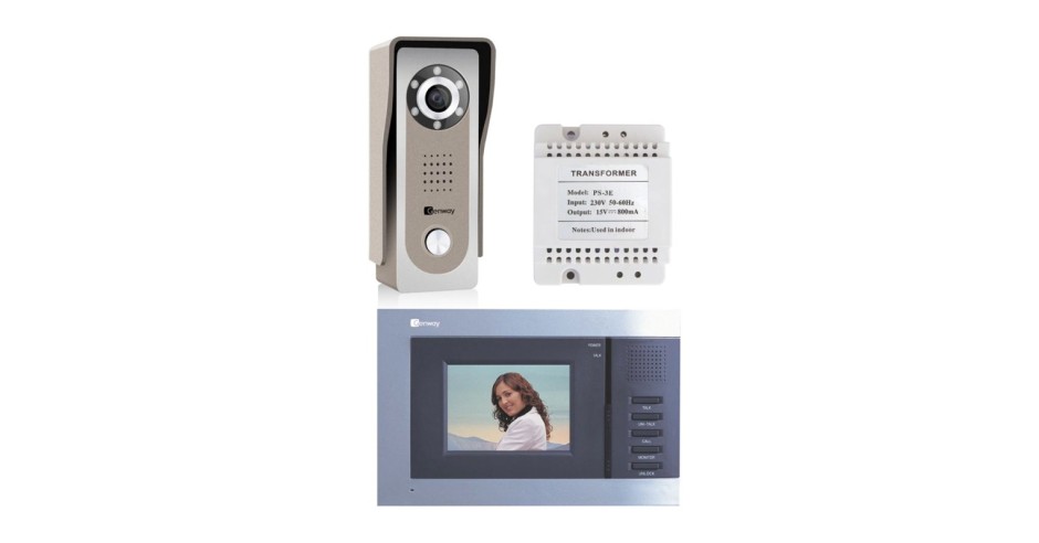 Set interfon video pentru vila Genway, LED IR | arhiva Okazii.ro