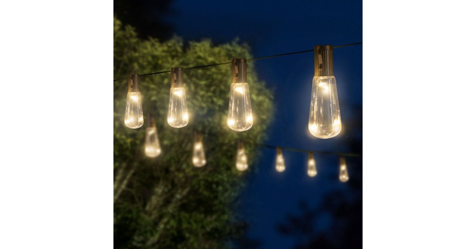 Sir cu Lampi Solare LED, Model Bec cu 30 de LED-uri, Diametru 4 cm ...