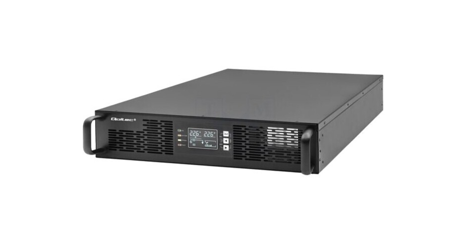 QOLTEC UPS 3000W 3kVA 230V cu baterii 7Ah și protecție completă ...