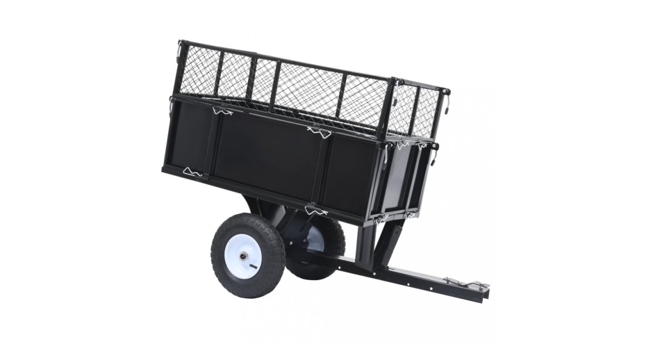 Remorca basculanta tractor de tuns gazon, incarcatura 150 kg | arhiva ...