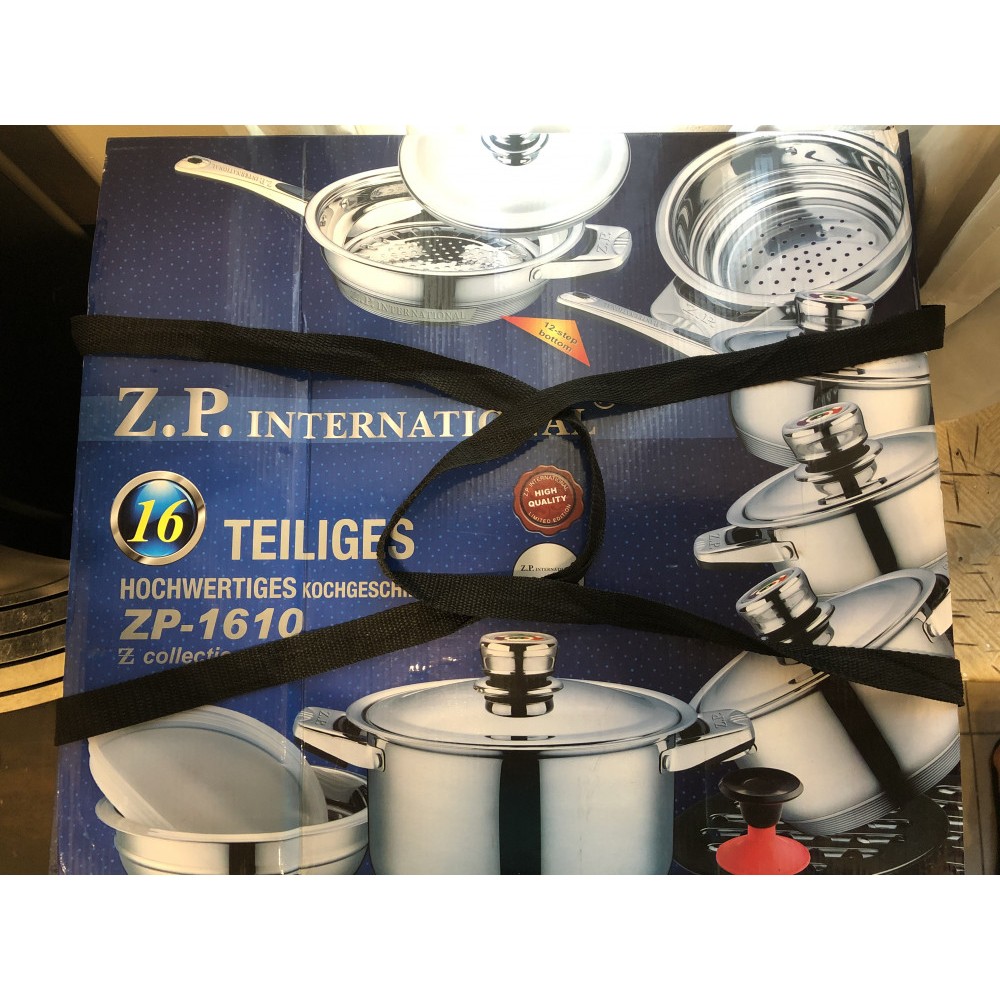 Set Oale, Vase din Oțel Inoxidabil Z.P. International 16 piese ZP-1610 ...