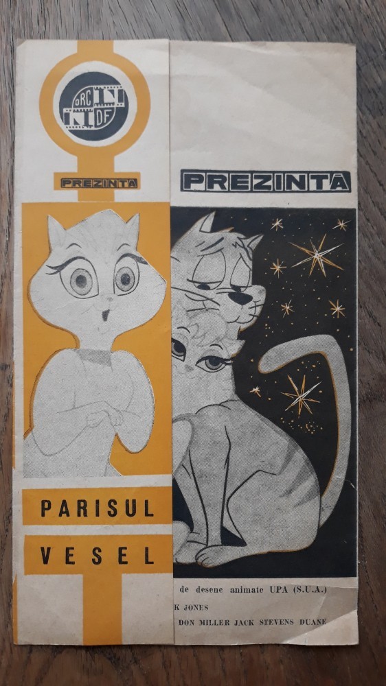 PARISUL VESEL, PLIANT ORIGINAL DE EPOCA | Okazii.ro