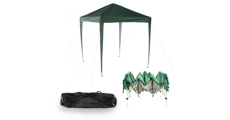 Pavilion de gradina pliabil, verde, 2x2 m, TREKAN TIP 1 | arhiva Okazii.ro