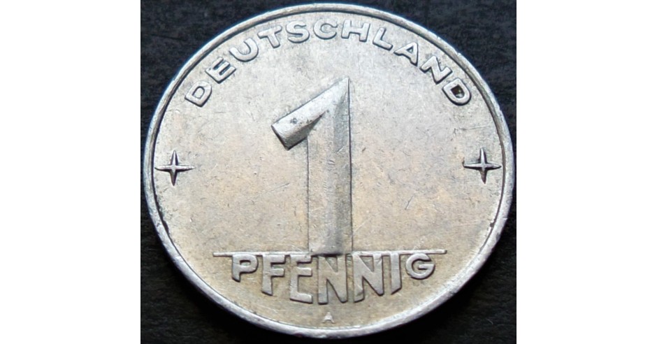 Moneda 1 PFENNIG - GERMANIA / RD GERMANA, anul 1953 *cod 2850 = litera ...
