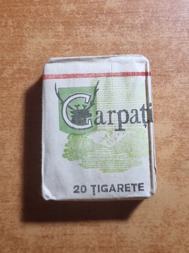pachet de carpati - fabrica de tigarete iasi - anii '70-'80 - pachet ...