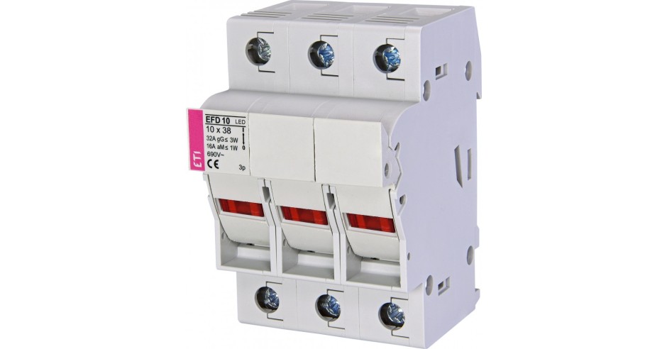 Separator pentru siguran?e fuzibile 32A 690V , EFD 10 3p LED,trifazat ...