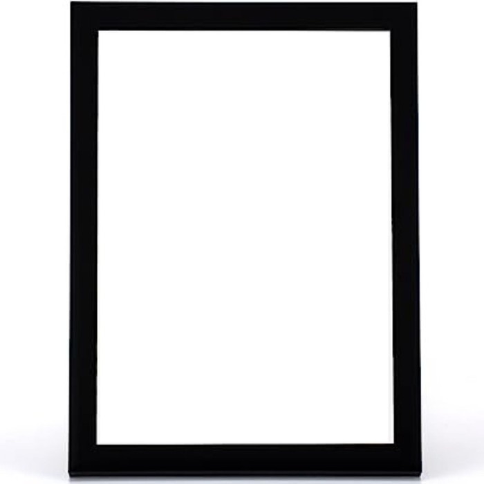 Rama foto A4 din plastic, culoare neagra, dimensiune 21x30 cm, decor de ...