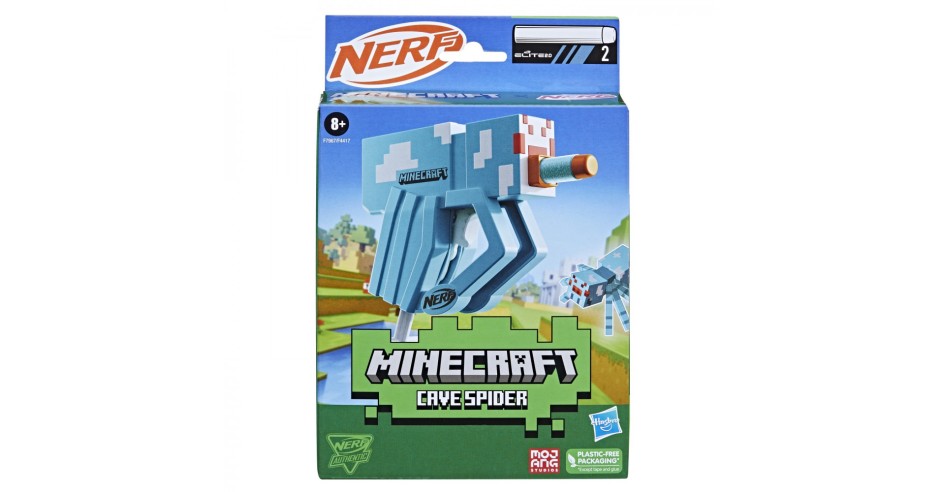 NERF BLASTER MINECRAFT MICROSHOTS CAVE SPIDER SuperHeroes ToysZone ...