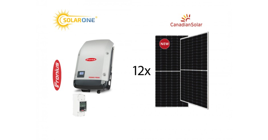 Kit sistem fotovoltaic 5 kW monofazat, invertor Fronius si 12 panouri ...
