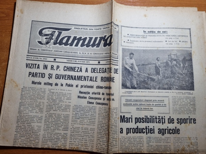 Flamura 9 Iunie 1971: Vizita Ceaușescu în China - Ziar Original de ...