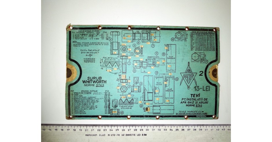 RIGLA CALCUL -SURUB WHITWORTH NORME STAS / TEVI INSTALATII STAS ...