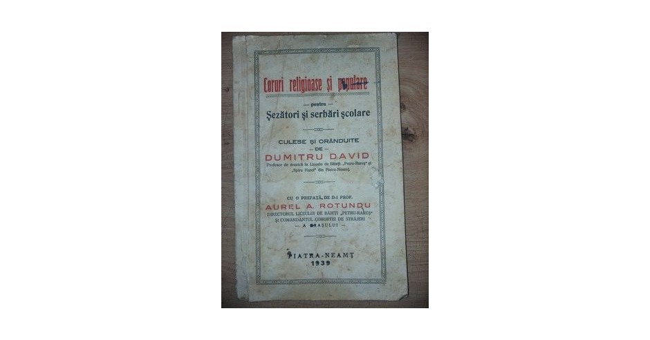 Coruri Religioase Populare '39: Dumitru David, Rotundu - Sezatori ...