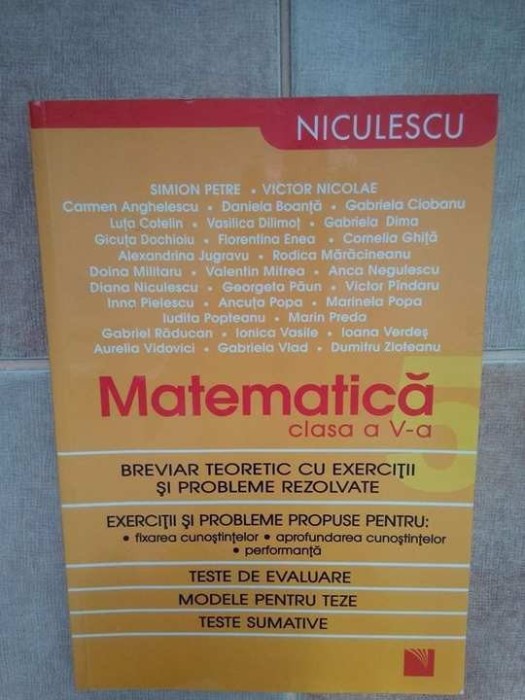 Simion Petre - Matematica, clasa a V-a (Editia: 2011) | Okazii.ro