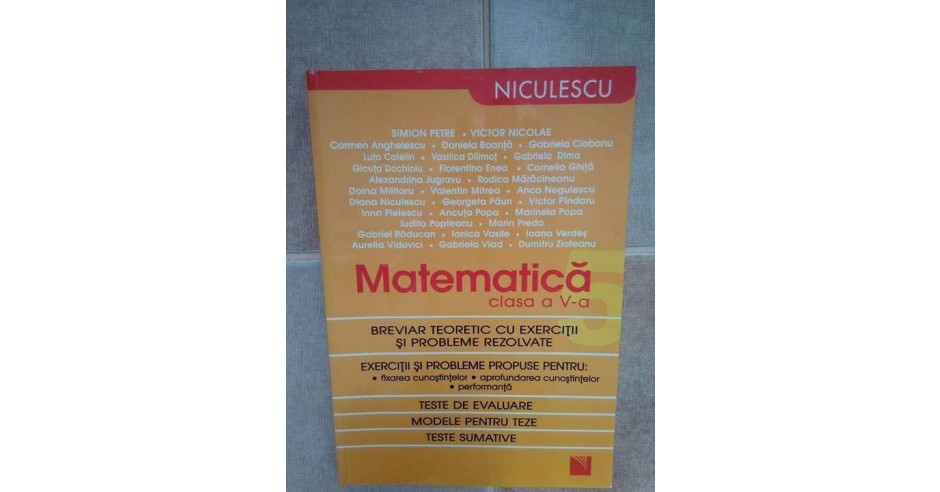Simion Petre - Matematica, clasa a V-a (Editia: 2011) | Okazii.ro