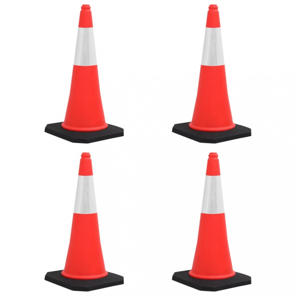 Conuri rutiere reflectorizante cu baze grele 4 buc. 75 cm | arhiva ...