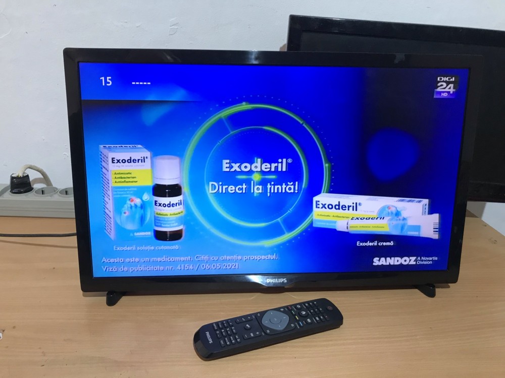 TV LED PHILIPS FULL HD 22 INCH + TELECOMANDA PHILIPS ORIGINALA | arhiva ...