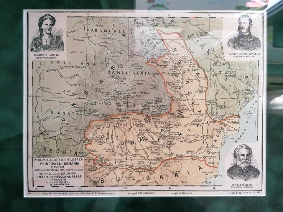 Harta Principatelor Romane 1866 - 1881 | arhiva Okazii.ro