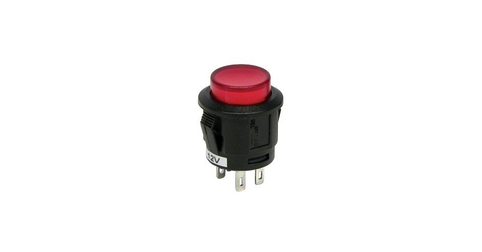 Intrerupator auto Carpoint 12V 20A rotund diametru 16,10mm , buton cu ...