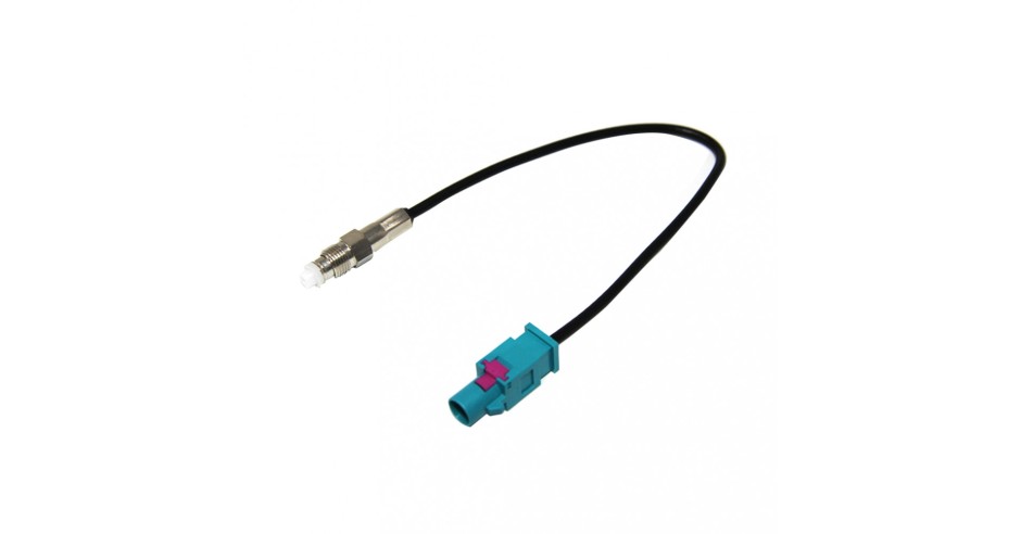 Adaptor antena auto cu cablu Fakra mufa tata - FME mama 0.15m PER.PIC A9542 | arhiva Okazii.ro