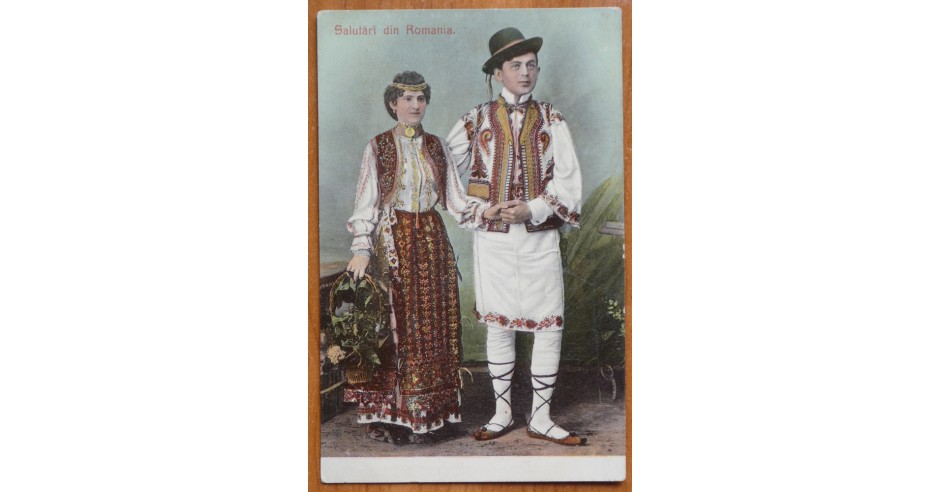 Costume populare din Transilvania , interbelica, Necirculata, Printata ...