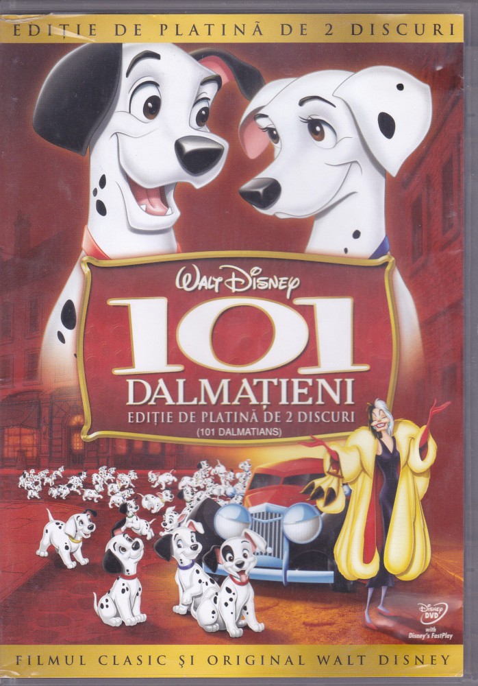 DVD desene animate: 101 Dalmatieni ( 2 discuri - dublat / subtitrat ...