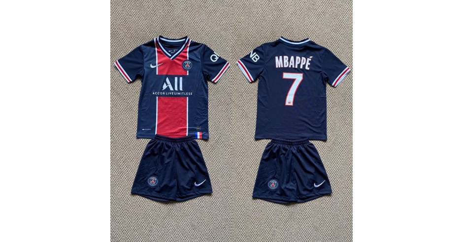 Compleu Echipament fotbal pentru copii 13-14 ani PSG MBAPPE noul model ...