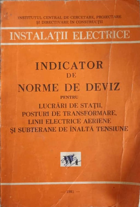 INDICATOR DE NORME DE DEVIZ PENTRU LUCRARI DE STATII, POSTURI DE ...