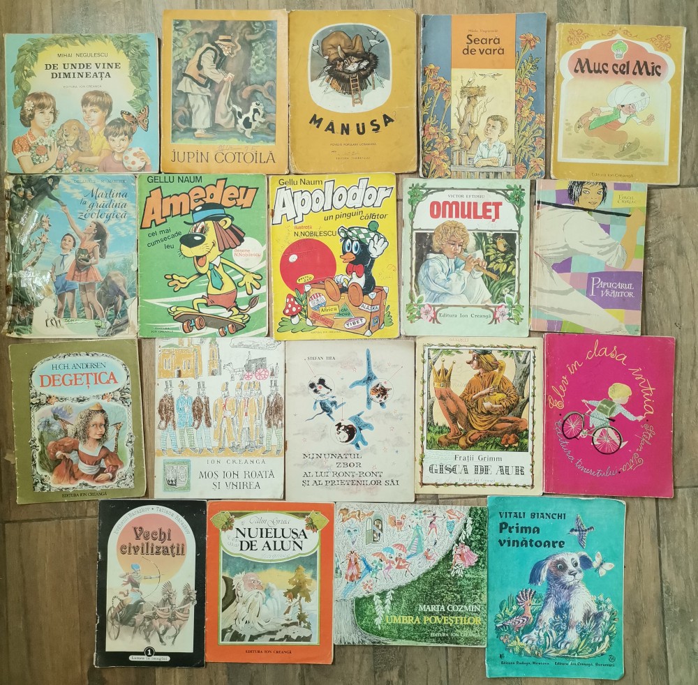 Lot 19 carti de povesti pentru copii anii 60-80 Perioada comunista ...