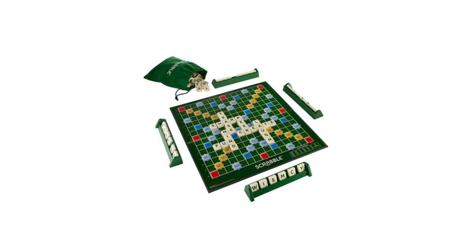 Joc de societate Scrabble original Mattel, joc de cuvinte, peste 10 ani ...