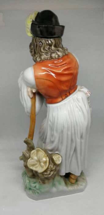 Bibelou pictat manual HERENDI pastorul suparat | Okazii.ro