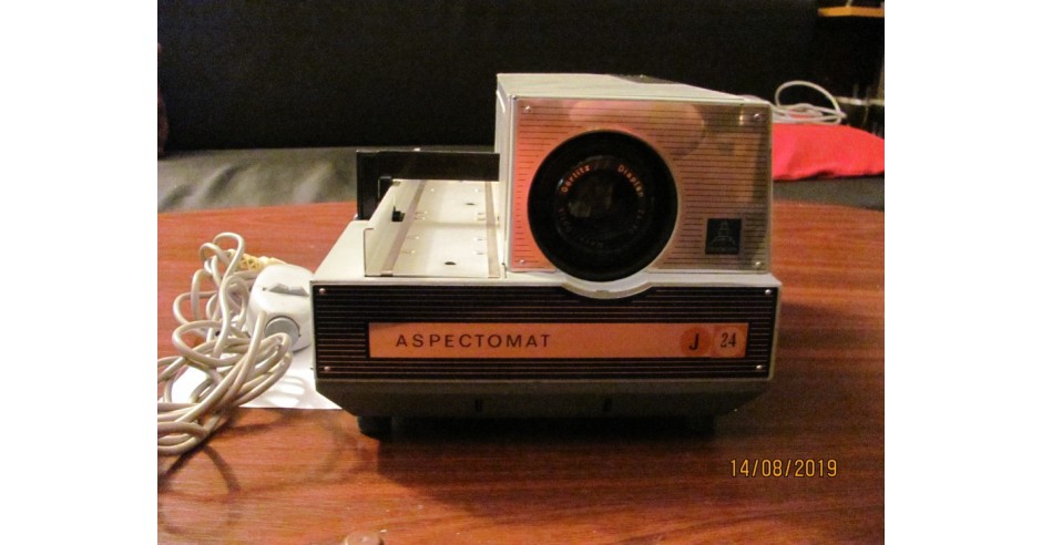 GE - Aparat vechi proiectie proiector diapozitive ASPECTOMAT J 24 ...
