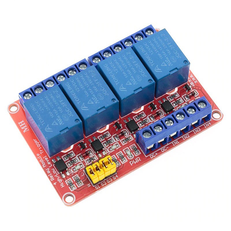 Modul Releu 4 Canale 12v Arduino Optocuplor Ttl Logic Relay Relee