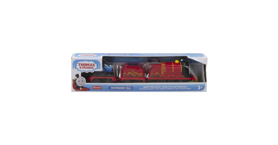 THOMAS LOCOMOTIVA MOTORIZATA SPLASH TANK JAMES CU 2 VAGOANE SuperHeroes ...